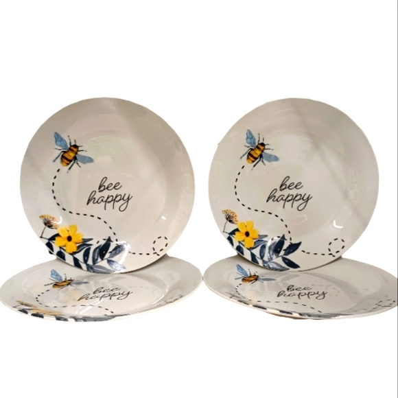 Royal Norfolk | Dining | Royal Norfolk Bee Happy Graphic Floral 6pc ...